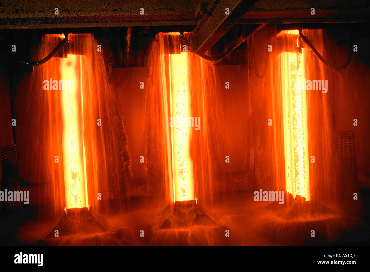 Making of steel beams Stock Photo - Alamy
