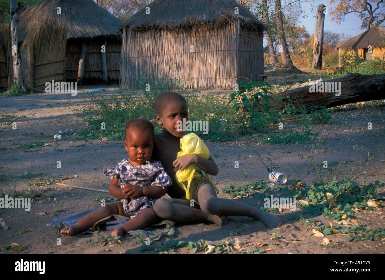 Botswana children safari hi-res stock photography and images - Alamy