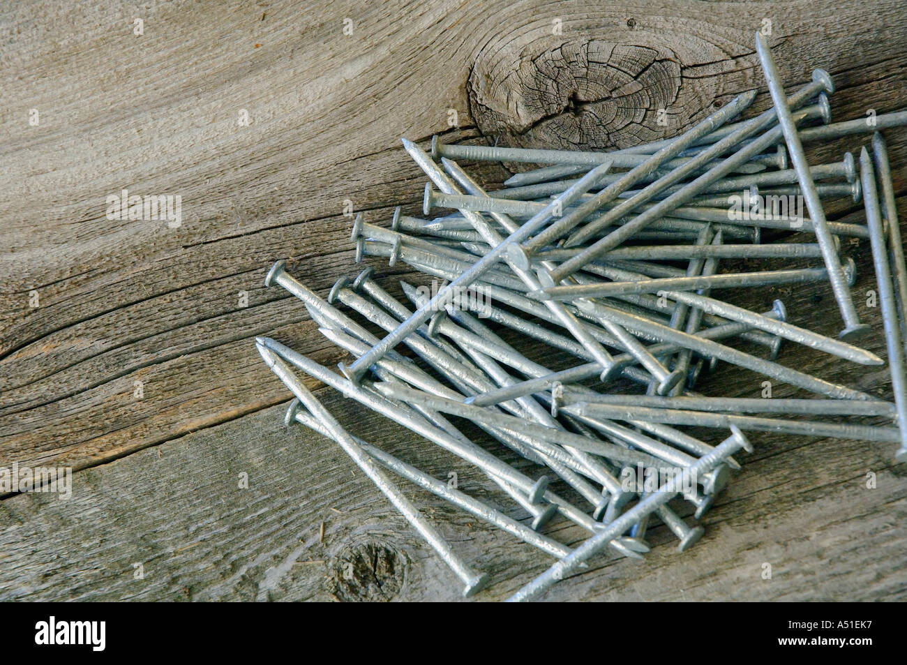 A pile of nails Stock Photo - Alamy