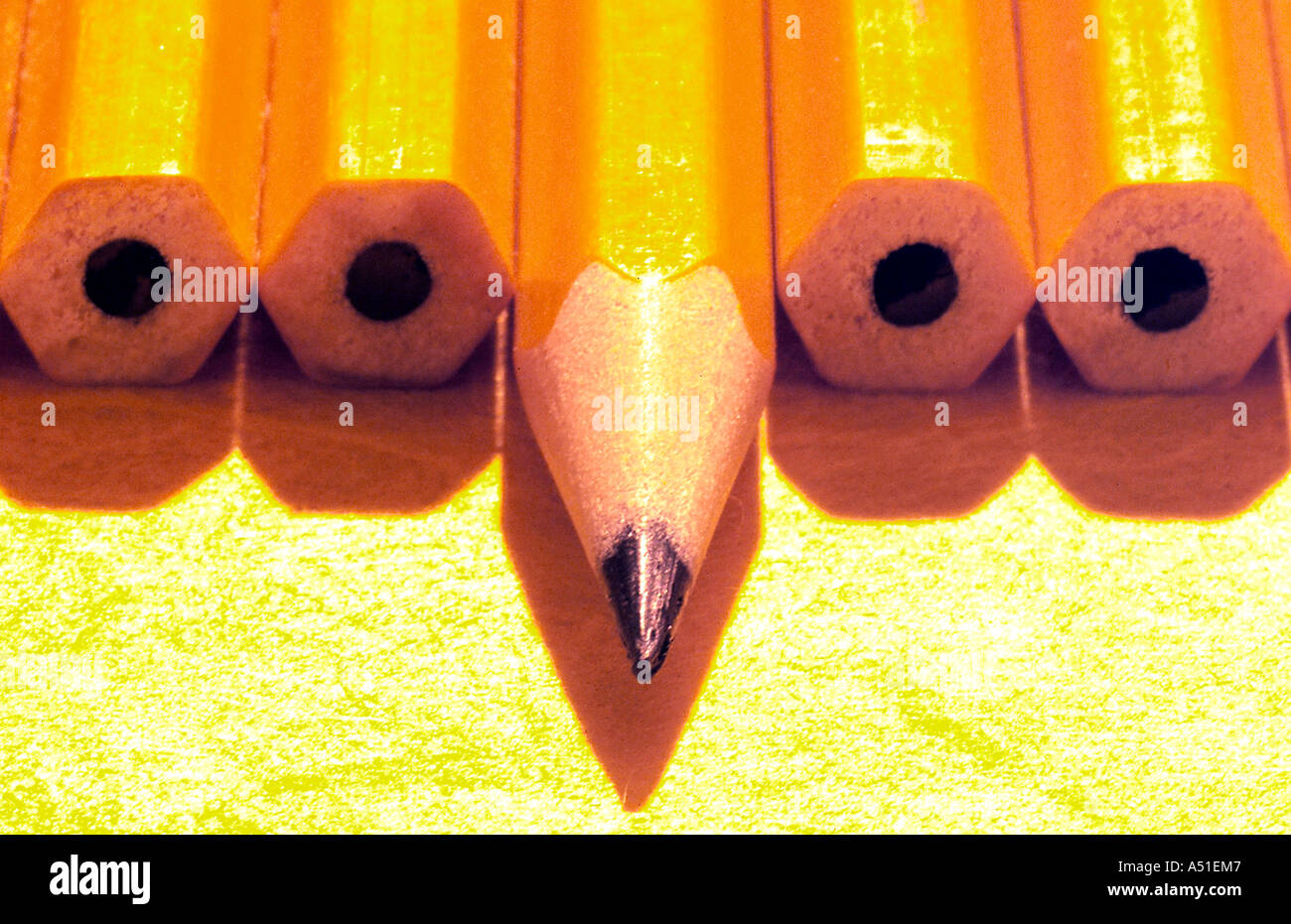 One sharp pencil Stock Photo - Alamy