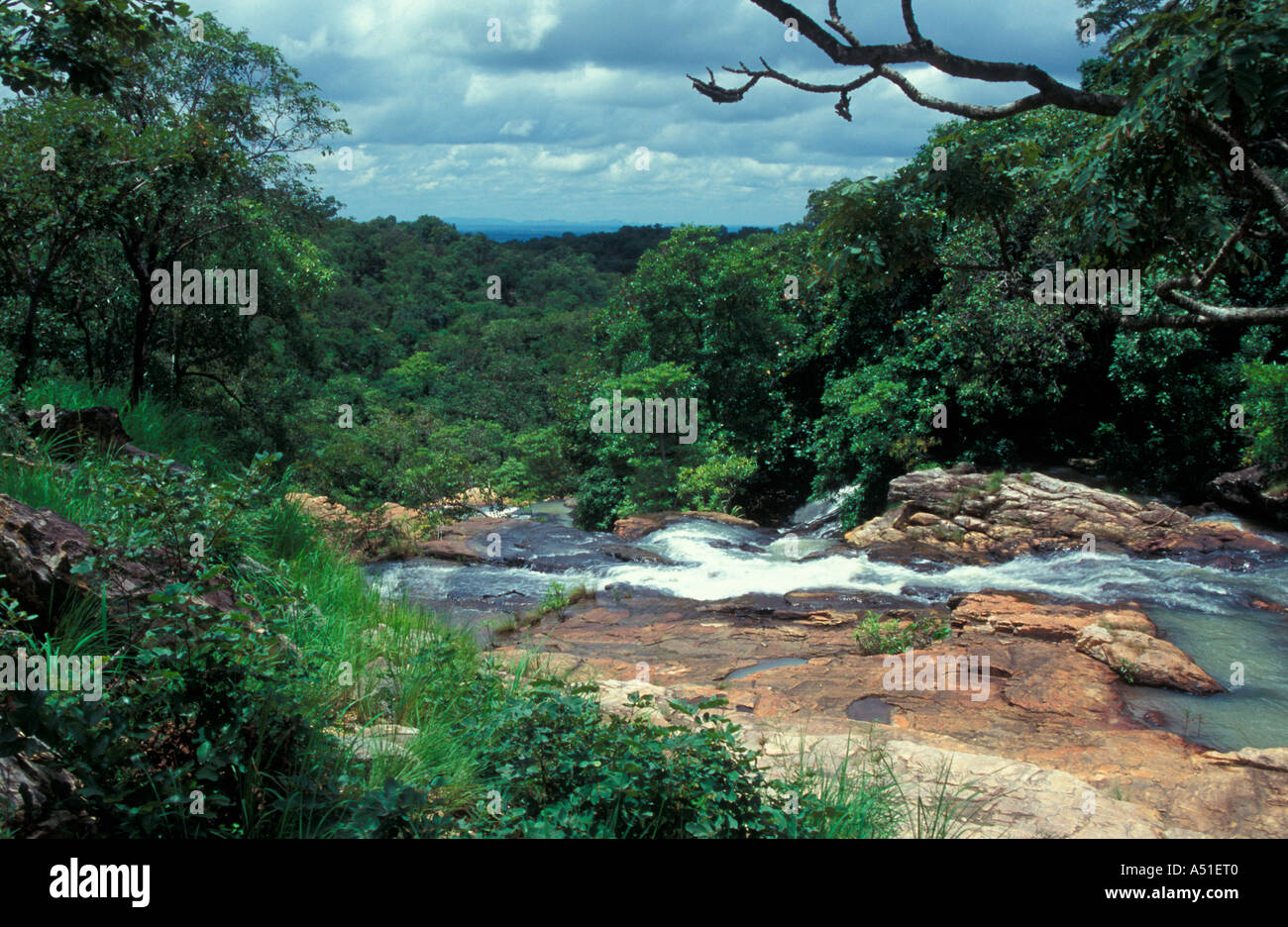 Kota river and Atakora mountains Benin Stock Photo - Alamy