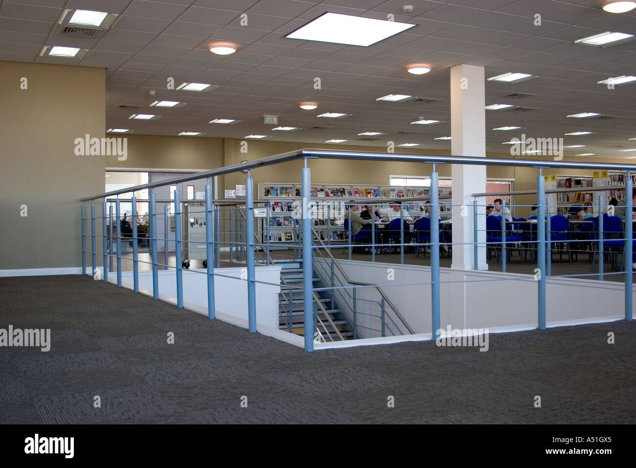 The Library in Hull College Stock Photo - Alamy