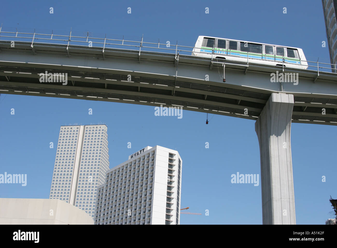 Miami Florida,Metromover,shuttle,rail,people mover,electric,automated ...