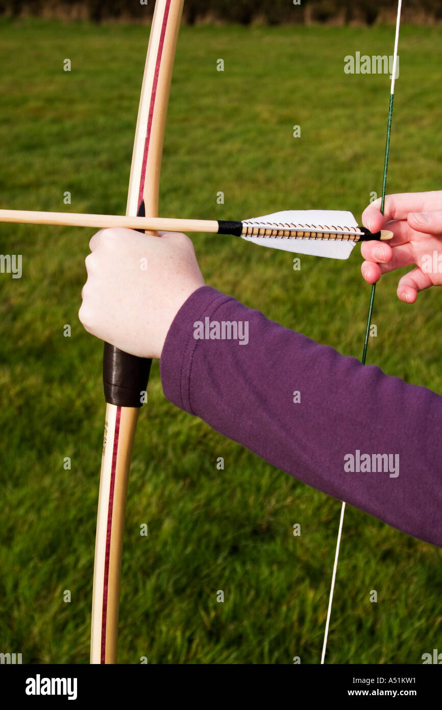 Wooden archers hi-res stock photography and images - Alamy