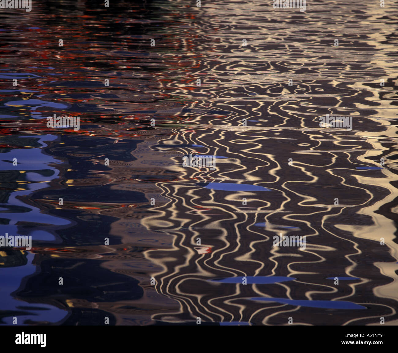 Building reflections in water Stock Photo - Alamy