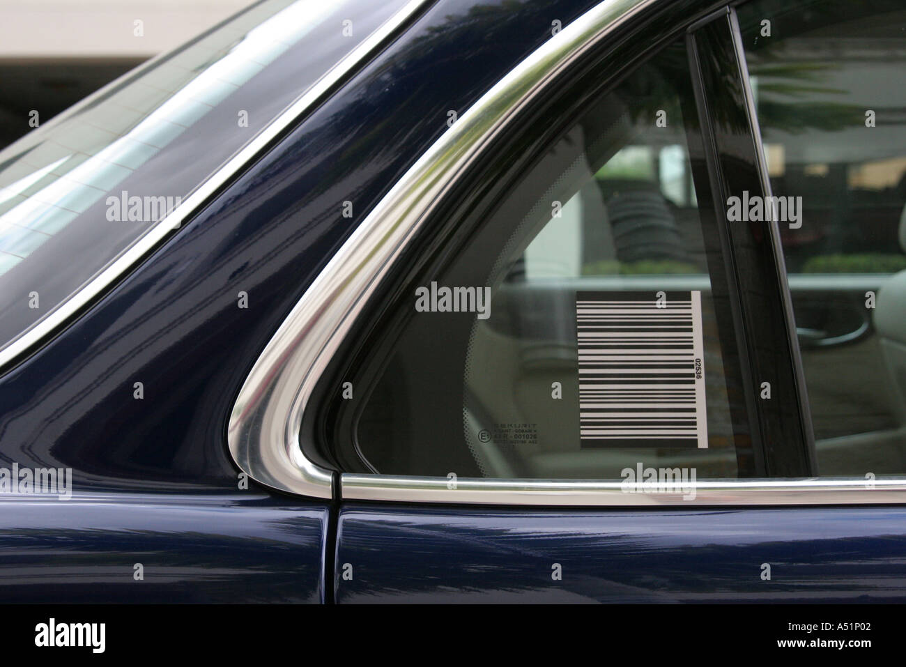 Barcode on rear drivers side window. I see them everywhere. What is it ...