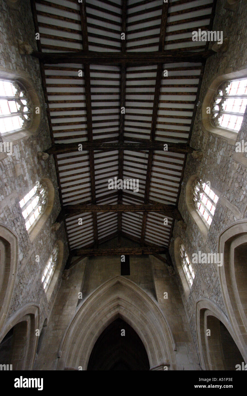 Interior of Bishops Cannings Church near Devizes Wiltshire Stock Photo ...