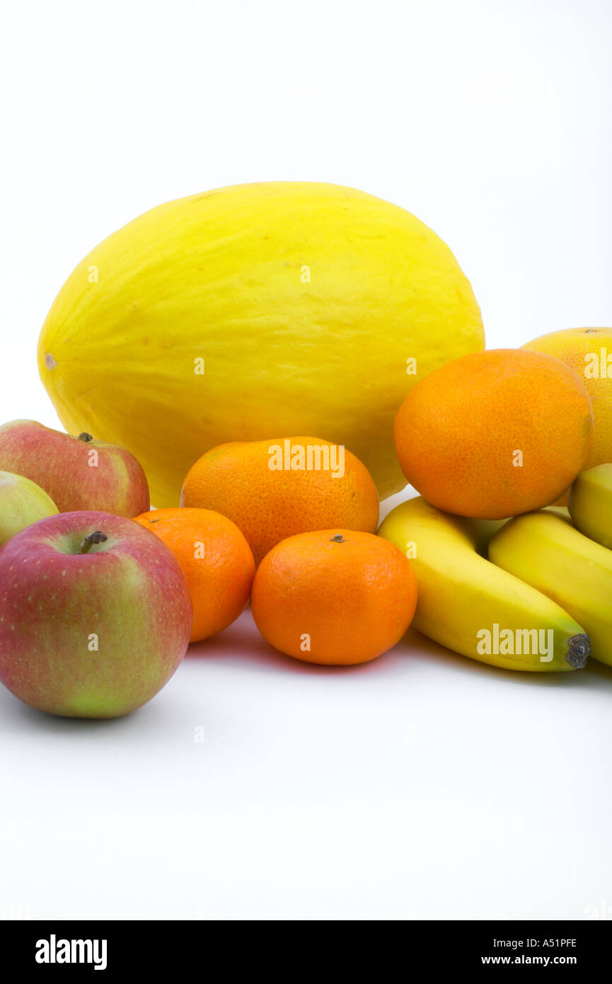 fruit eat five a day Stock Photo - Alamy
