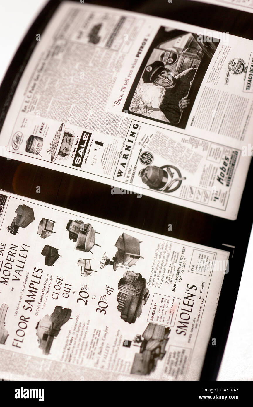 Micro newspaper hi-res stock photography and images - Alamy