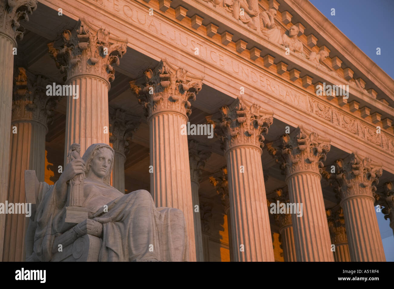 Contemplation justice marble statue supreme hi-res stock photography ...