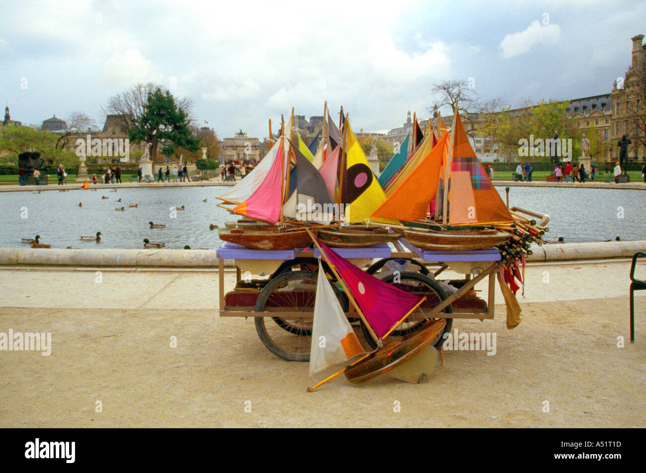 Boating Pool in the Palais du Luxembourg Gardens, Paris, France Stock ...