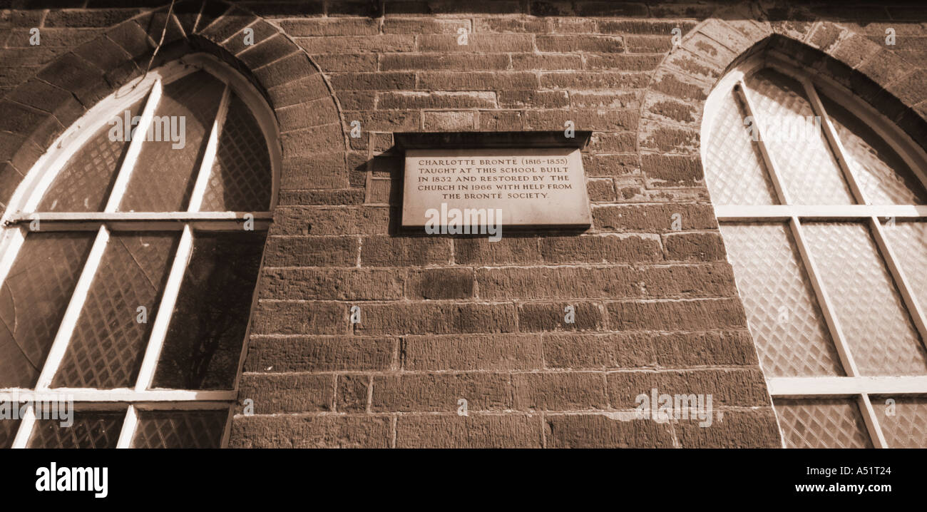 The school at Haworth where Charlotte Bronte used to teach Yorkshire UK ...