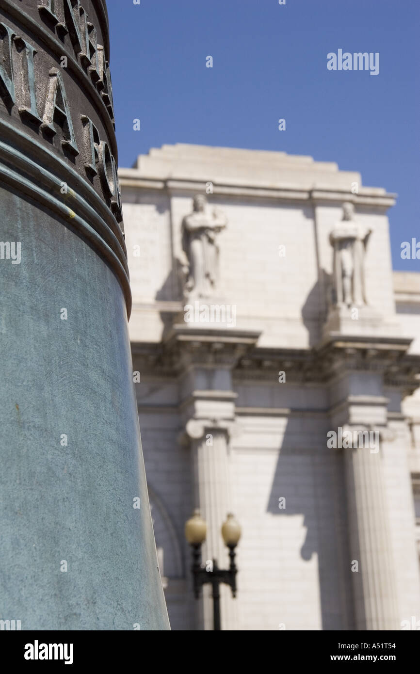 Replica of the Liberty Bell at Union Station Washington DC USA Stock ...