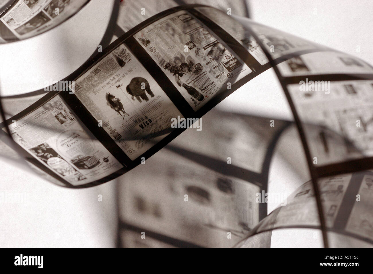 microfilm micro film micro film 1960 s newpaper pattern editoral shadow ...