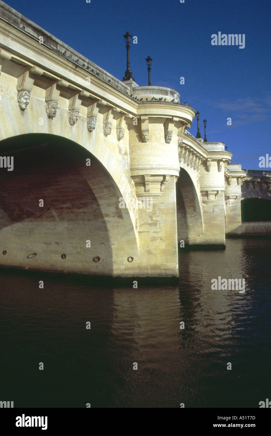 Pont Neuf Bridge Over the River Seine, Paris, France Stock Photo - Alamy
