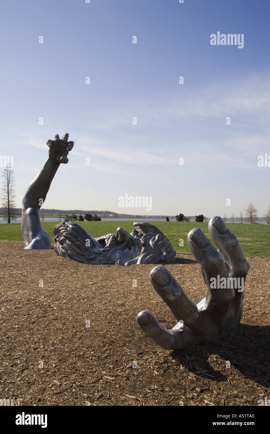 The Awakening Sculpture at Haines Point in East Potomac Park Washington ...