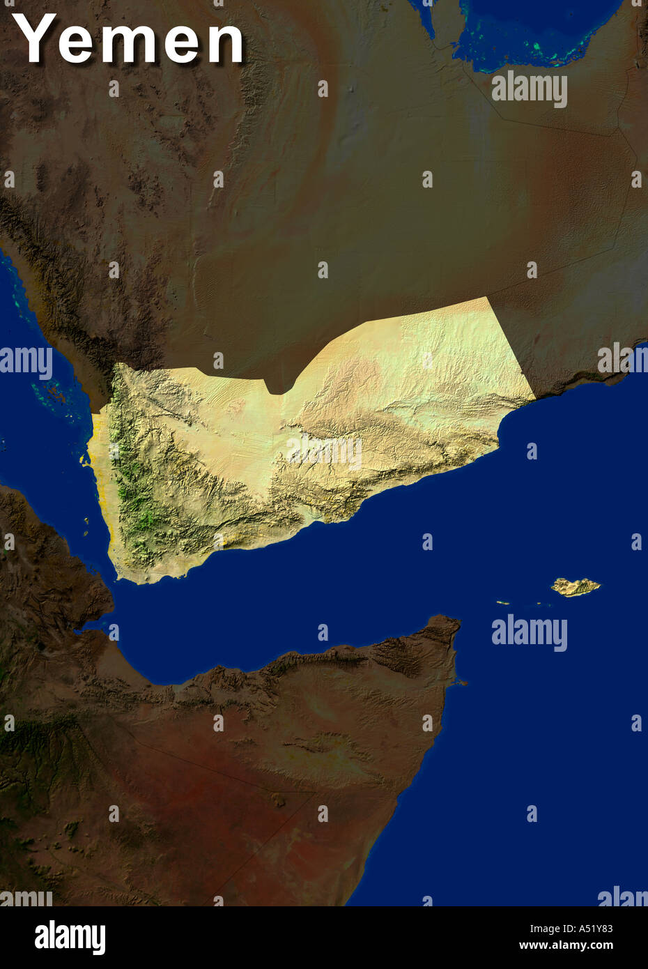 yemen on map including egypt