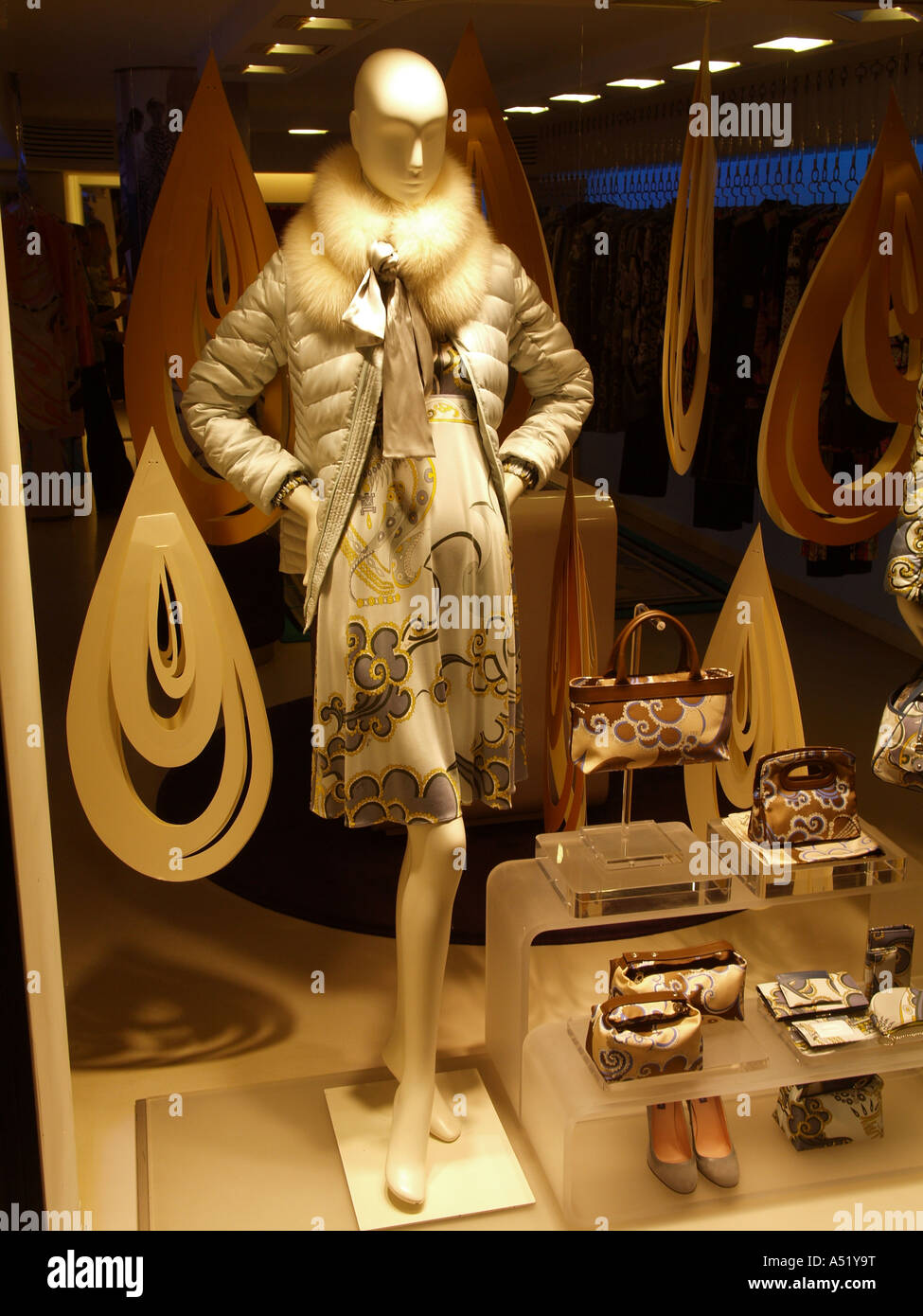 Shop-window of an exclusive boutique Stock Photo - Alamy