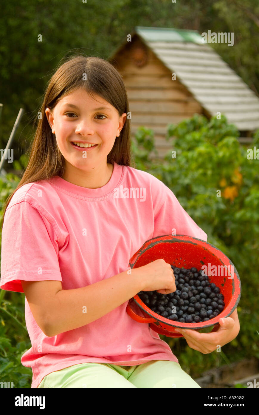 Children gathering berries hi-res stock photography and images - Alamy