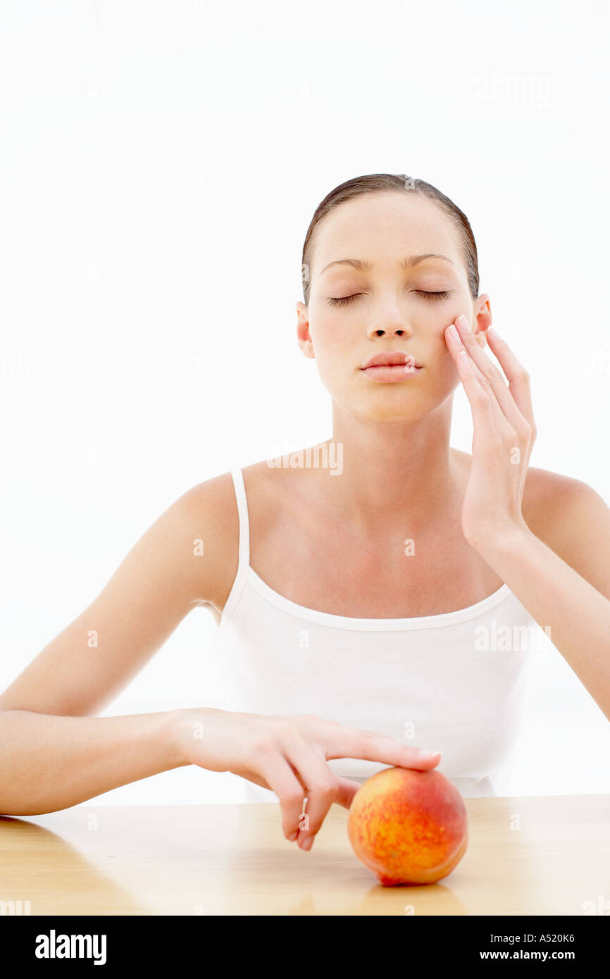 Wearing peach hi-res stock photography and images - Alamy