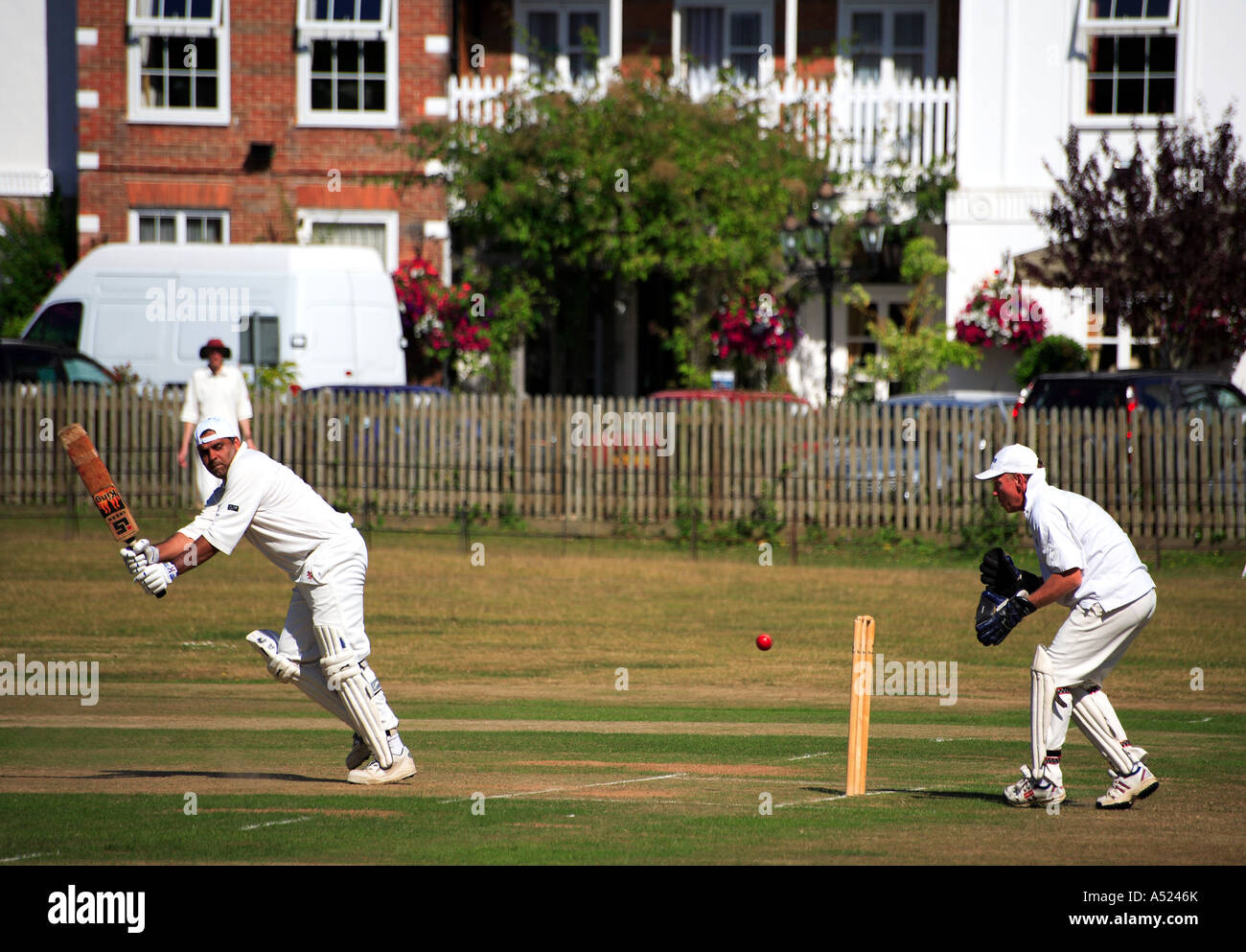 Cricket match Balmer Lawns Brockenhurst The New Forest National Park ...