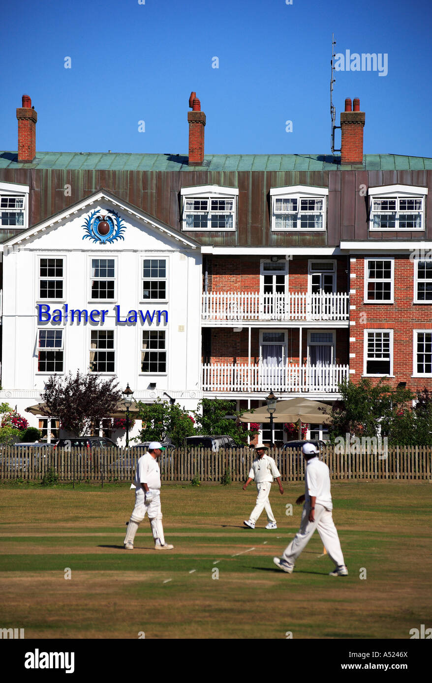 Cricket match Balmer Lawns Brockenhurst The New Forest National Park ...