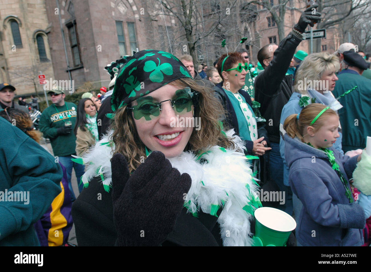 Woman watches parade hi-res stock photography and images - Alamy