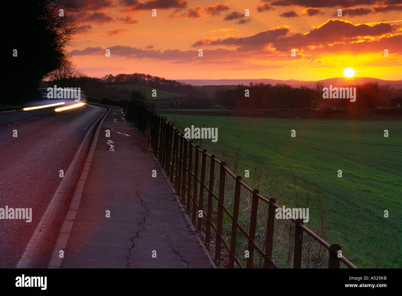 Uk sunset abstract hi-res stock photography and images - Alamy