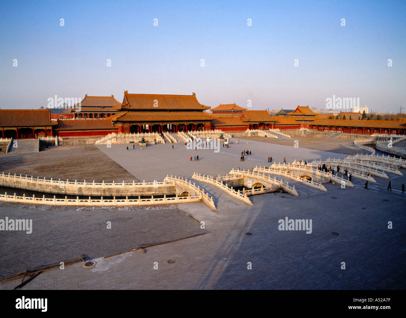 Golden Stream bridges, Forbidden City, Beijing, China Stock Photo - Alamy