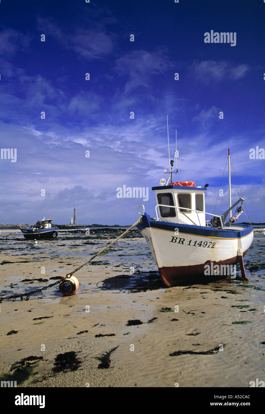 Phare de I'lle Vierge, Finistere, Brittany, France Stock Photo - Alamy