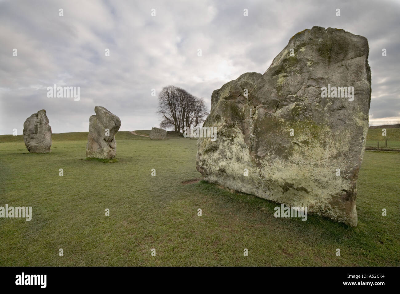 South-west Sector Stones Avebury Monument Wiltshire England Stock Photo ...