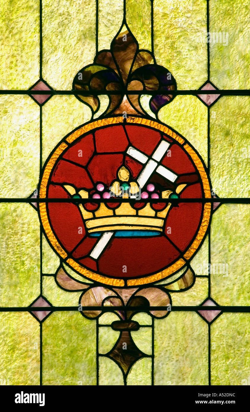 Church Stained Glass Windows Cross