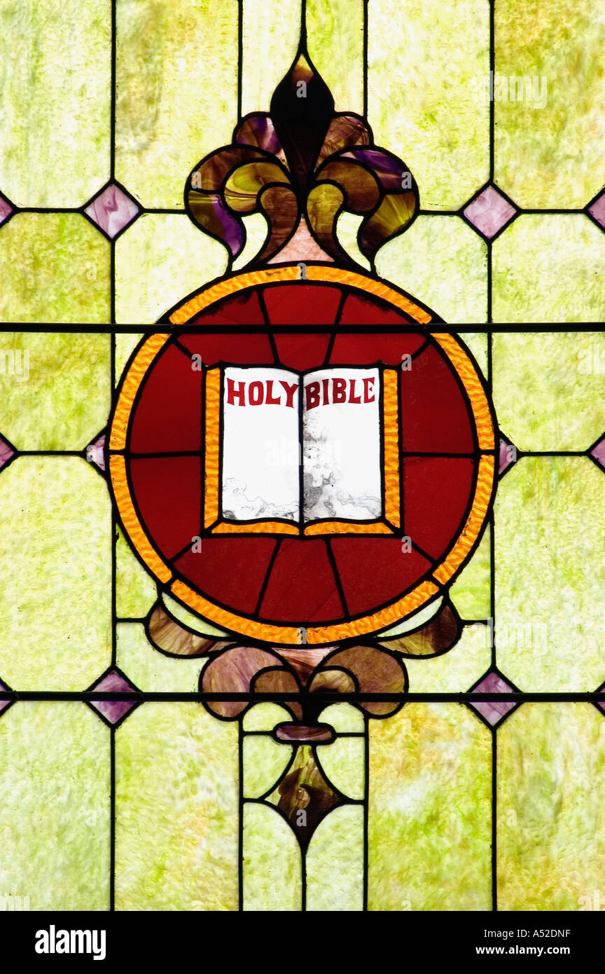 Stained Glass Church Window Christian Bible Stock Photo - Alamy