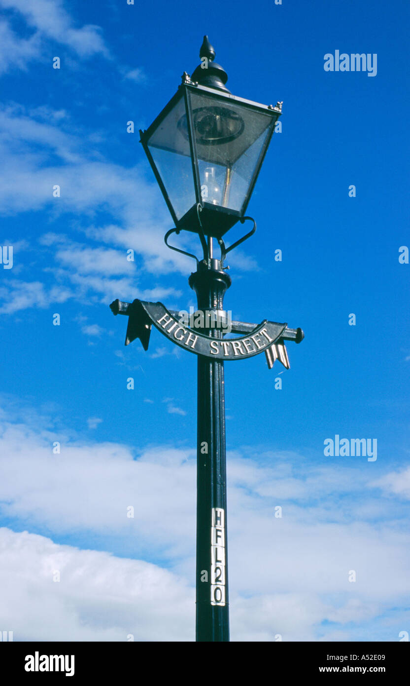 High Street Lamp Stock Photo - Alamy