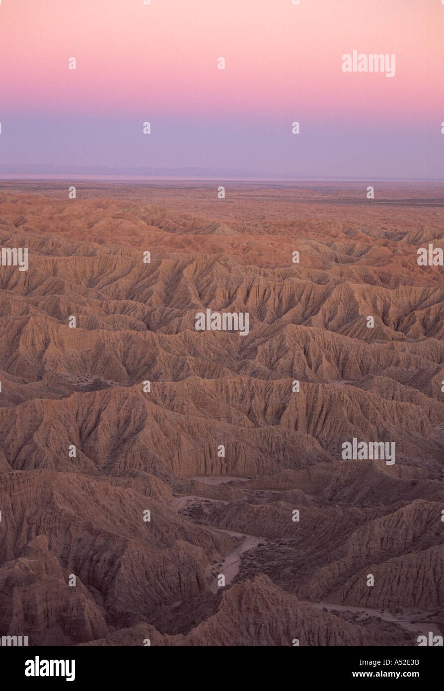 Sunset at Fonts Point, Anza Borrego Desert Stock Photo - Alamy