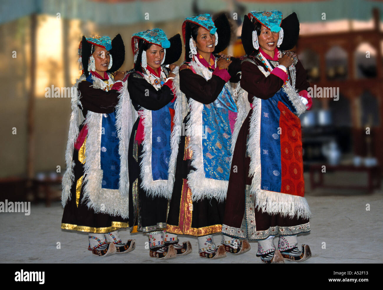 Traditional Ladakhi dancing Ladakh India Stock Photo - Alamy