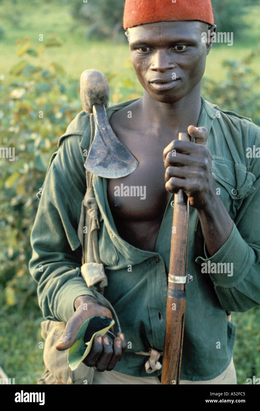 Bush Hunter, Nigeria Stock Photo - Alamy