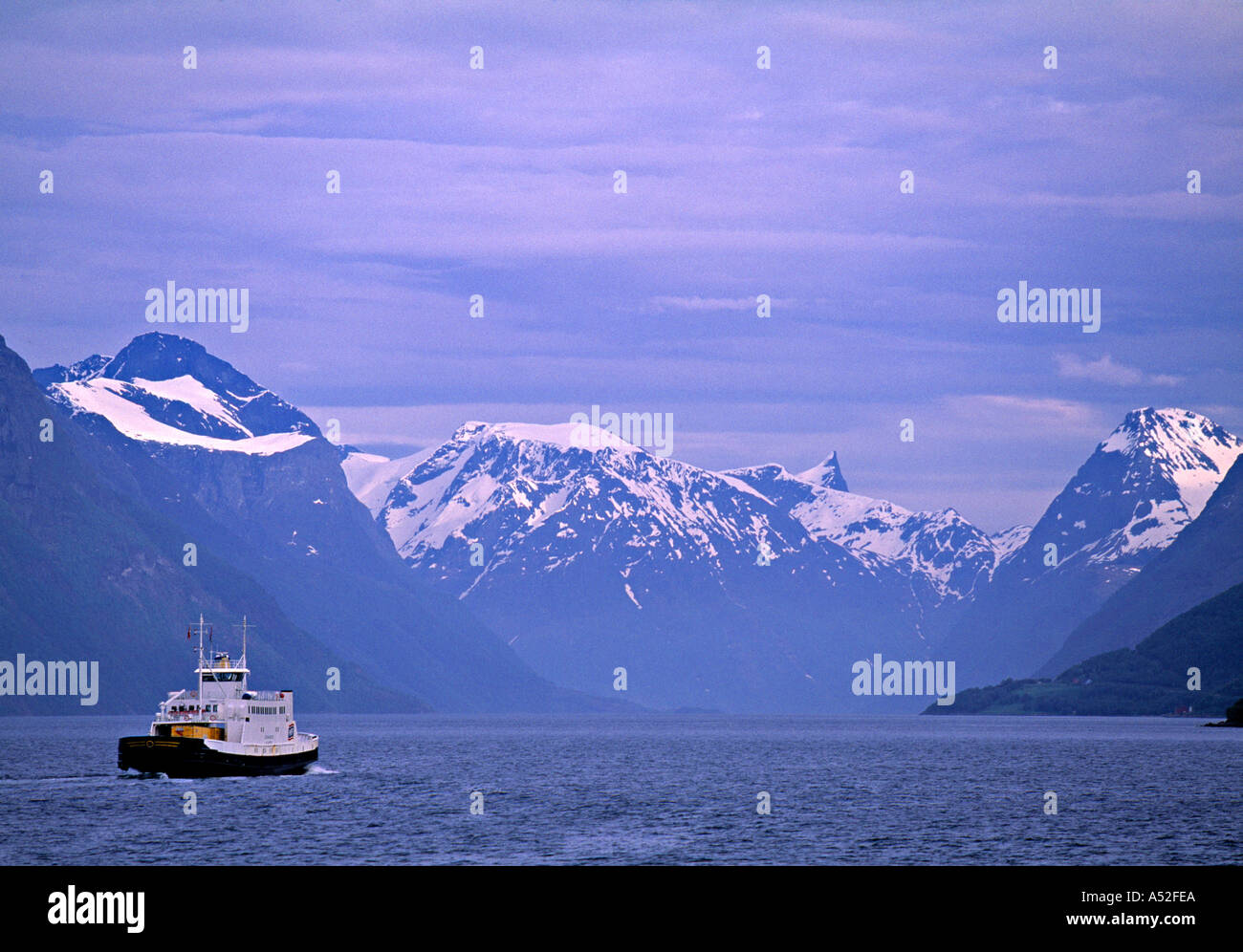Ferry, Storfjord, Nr. Alesund, Norway Stock Photo - Alamy