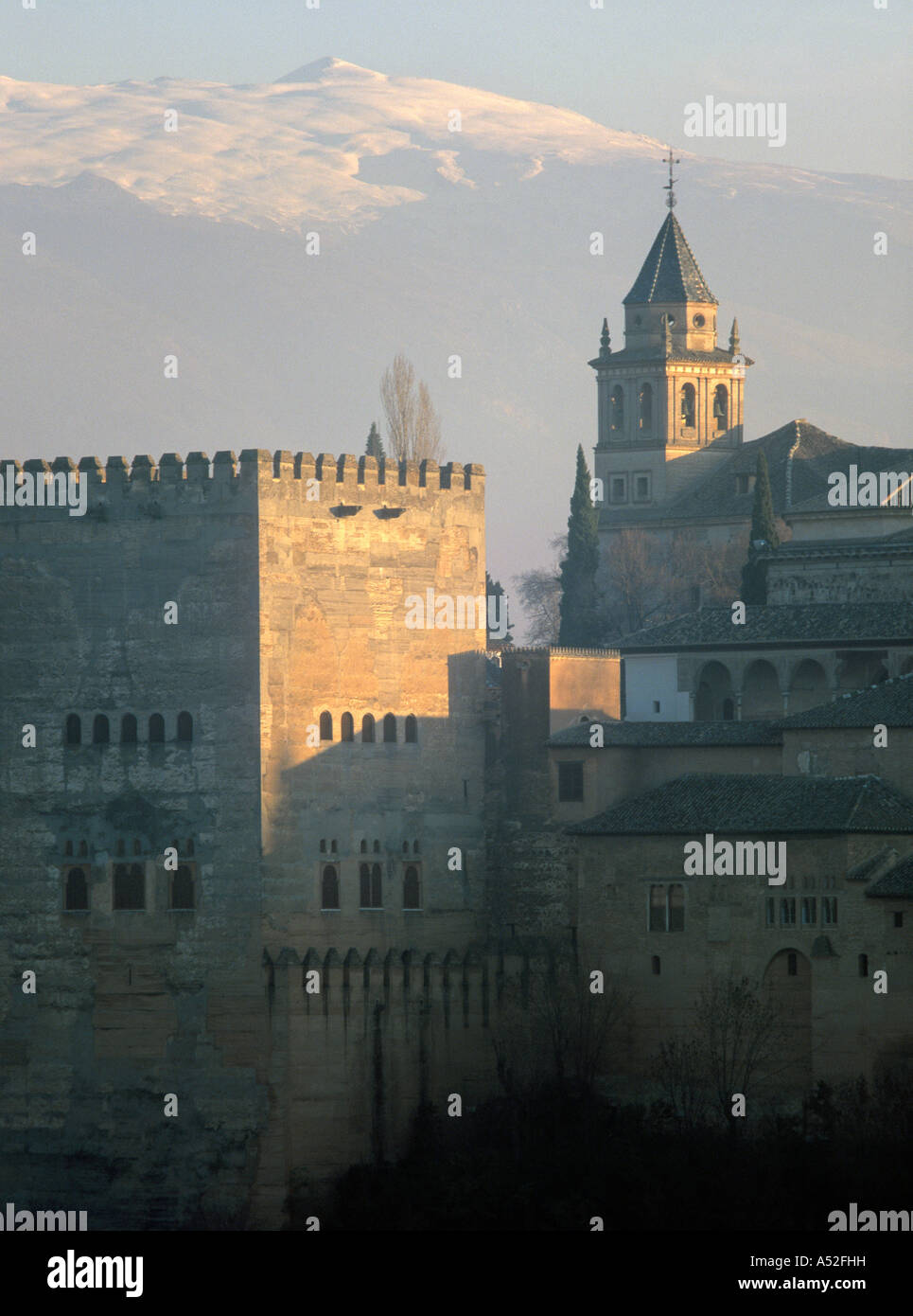 Alhambra Granada in the afternoon light Stock Photo - Alamy