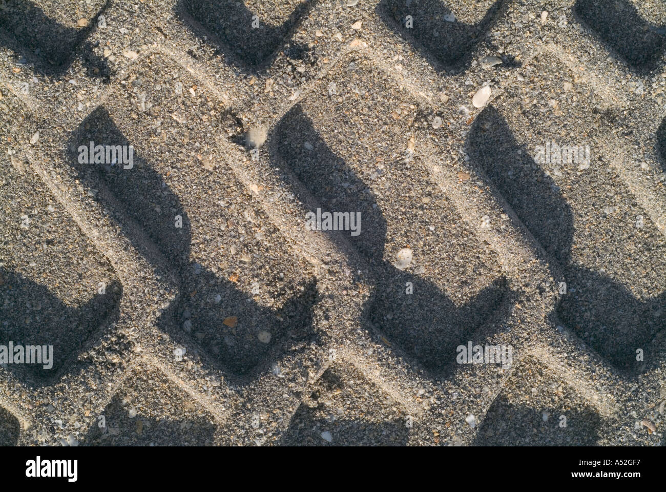 heavy equipment tracks in sand construction texture background Stock ...