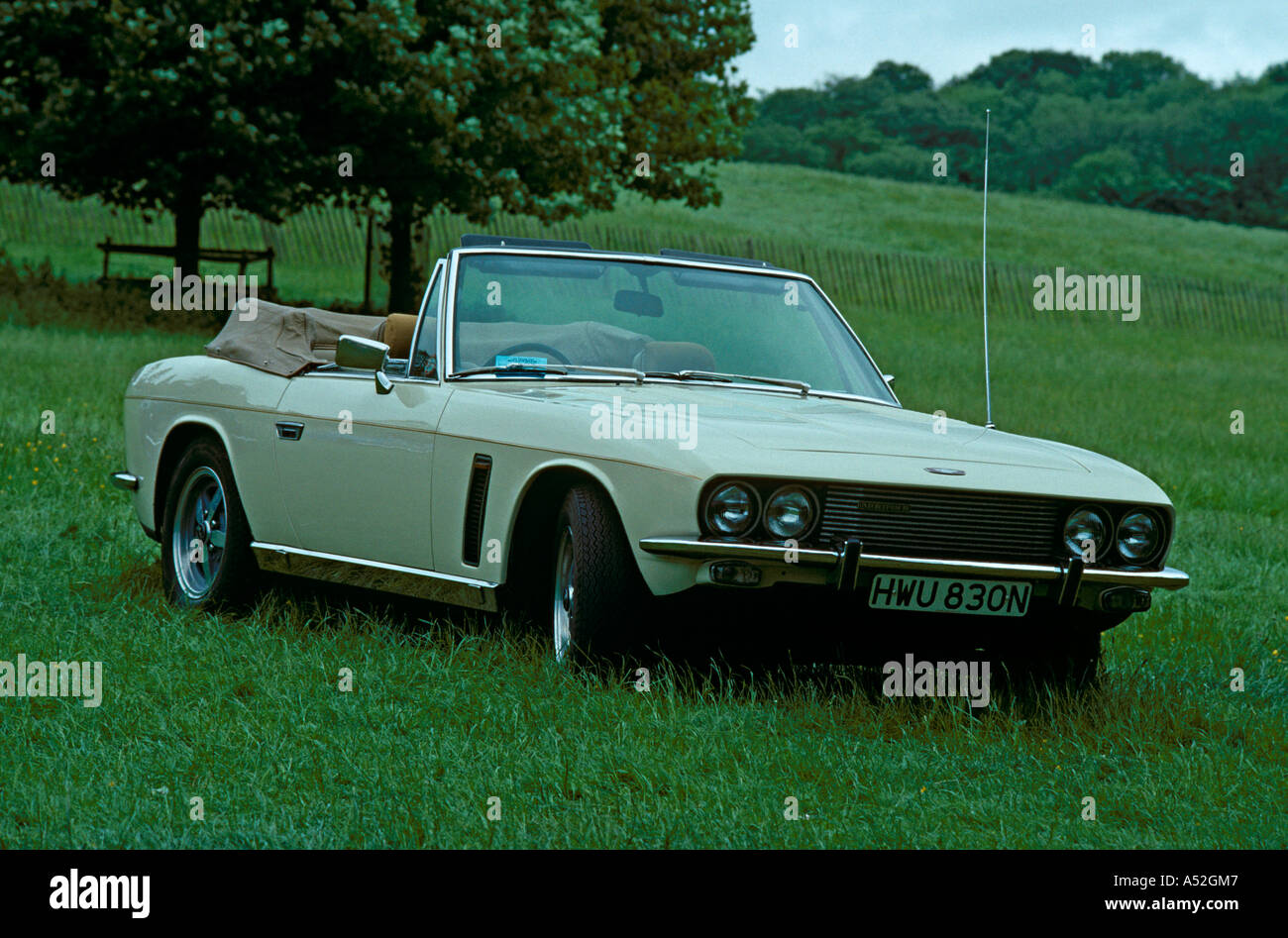 Jensen Interceptor Convertible Mk3. Built 1974 to 1976 Stock Photo - Alamy