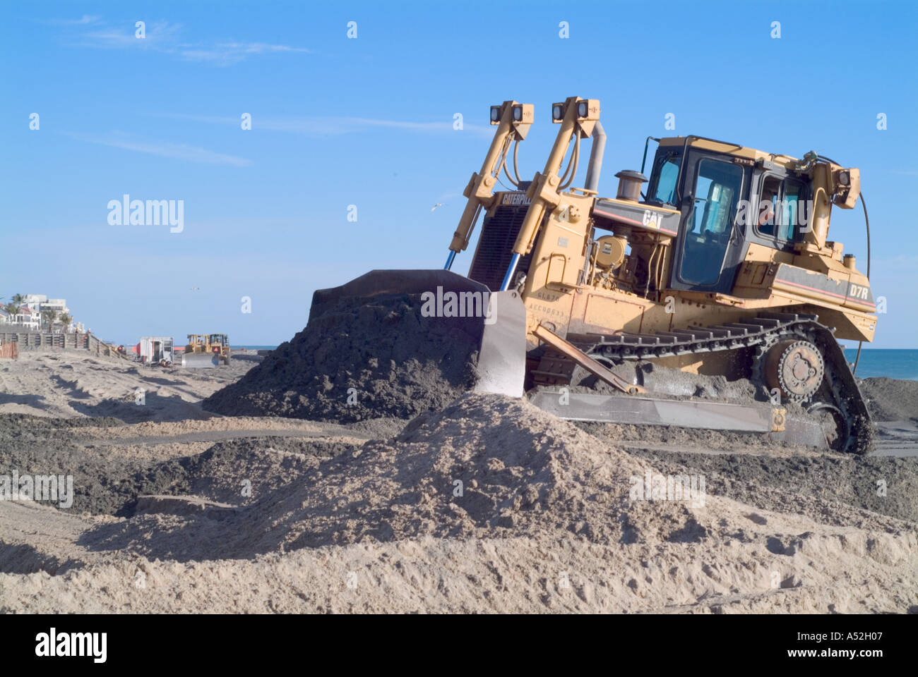 Bulldozer beach damage hi-res stock photography and images - Alamy