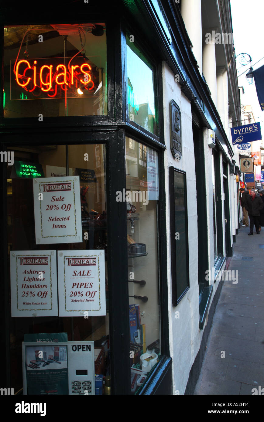 cigar shop chester Stock Photo - Alamy