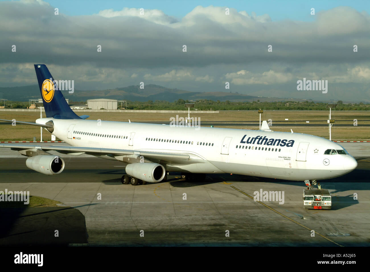Cape Town International Airport South Africa RSA Lufthansa Airbus A340 ...