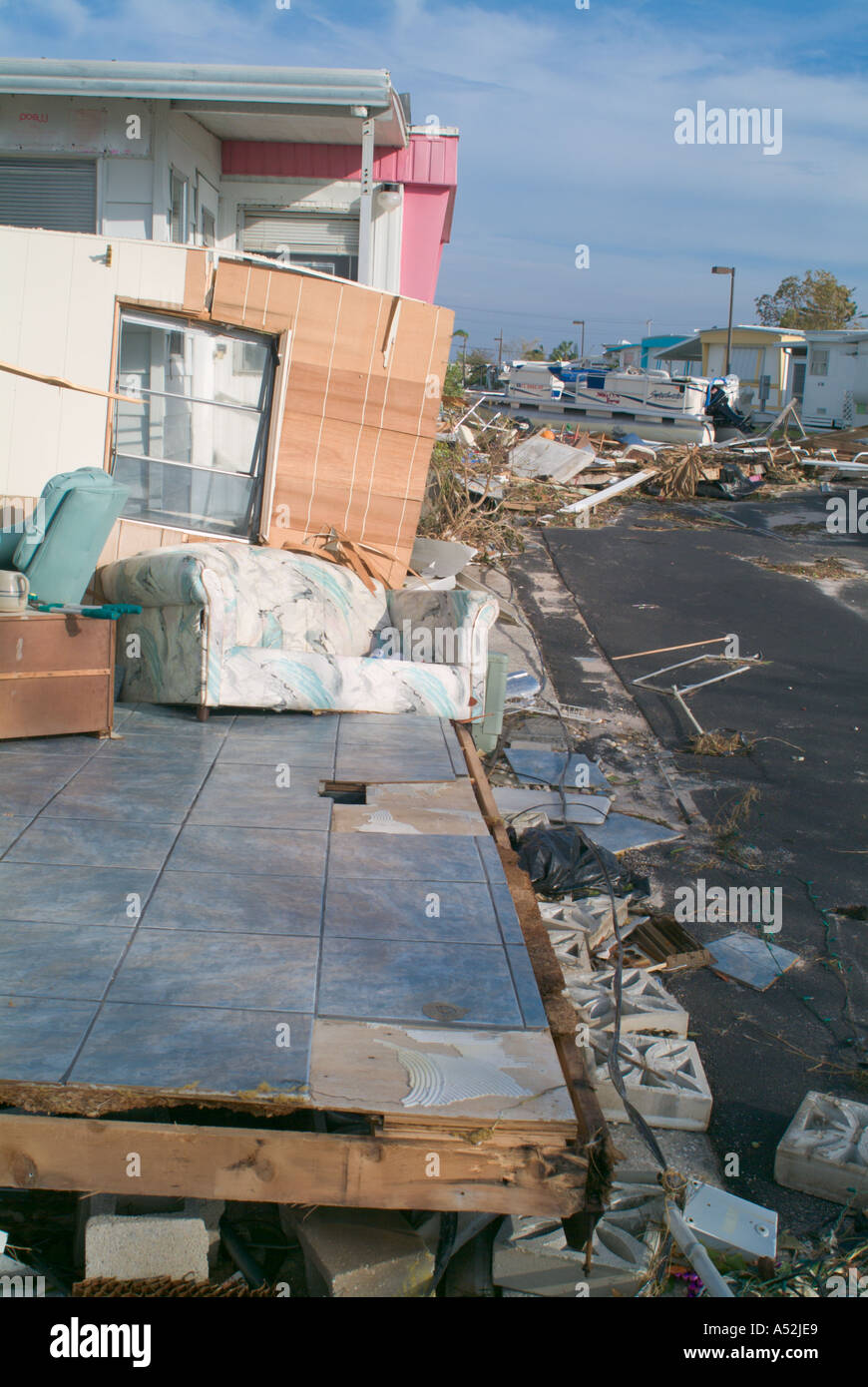 Hurricane Frances Saint Lucie County Florida damage destruction Stock ...