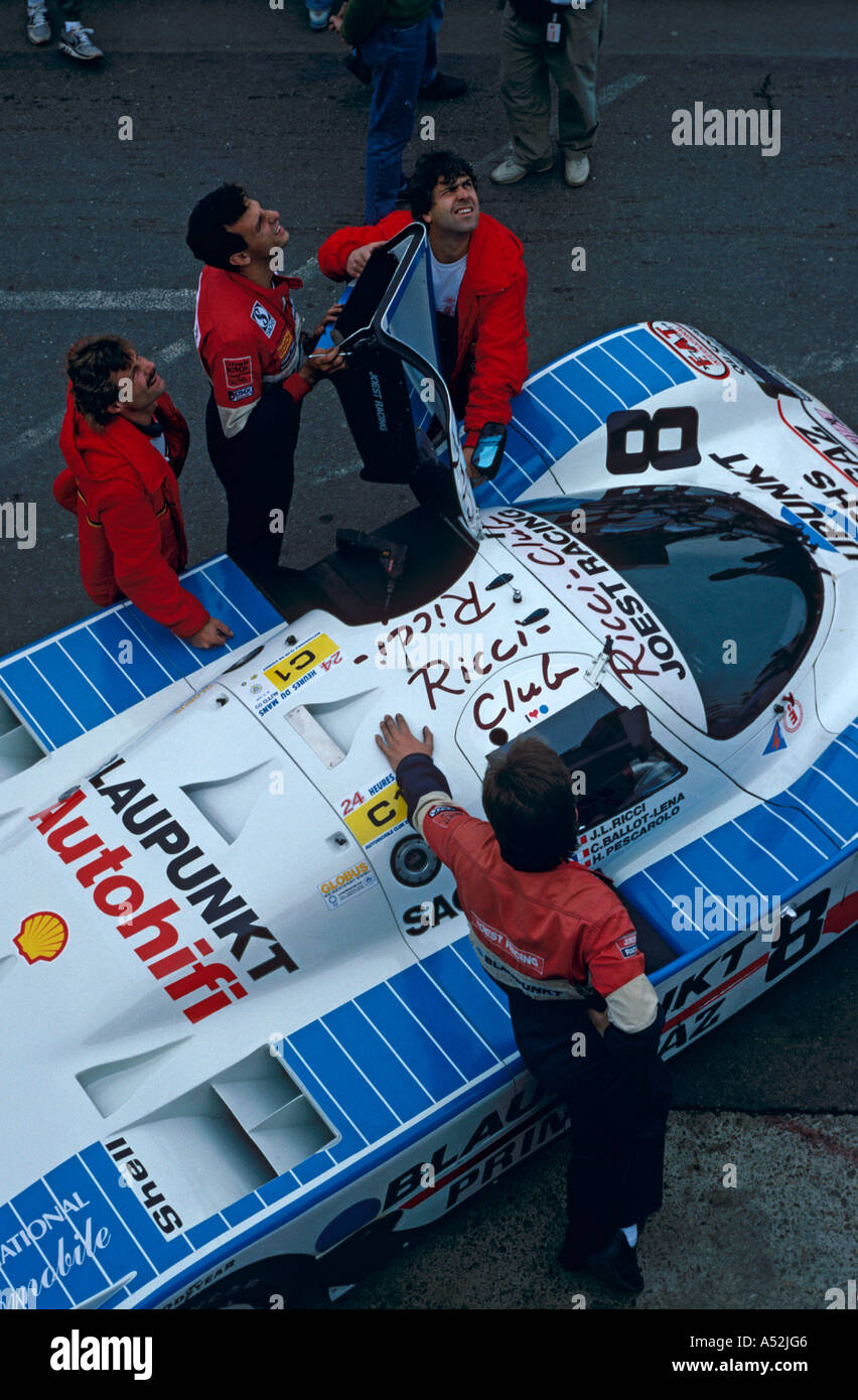 Porsche 962C. Team Joest Racing. Drivers Henri Pescarolo Jean-Louis ...