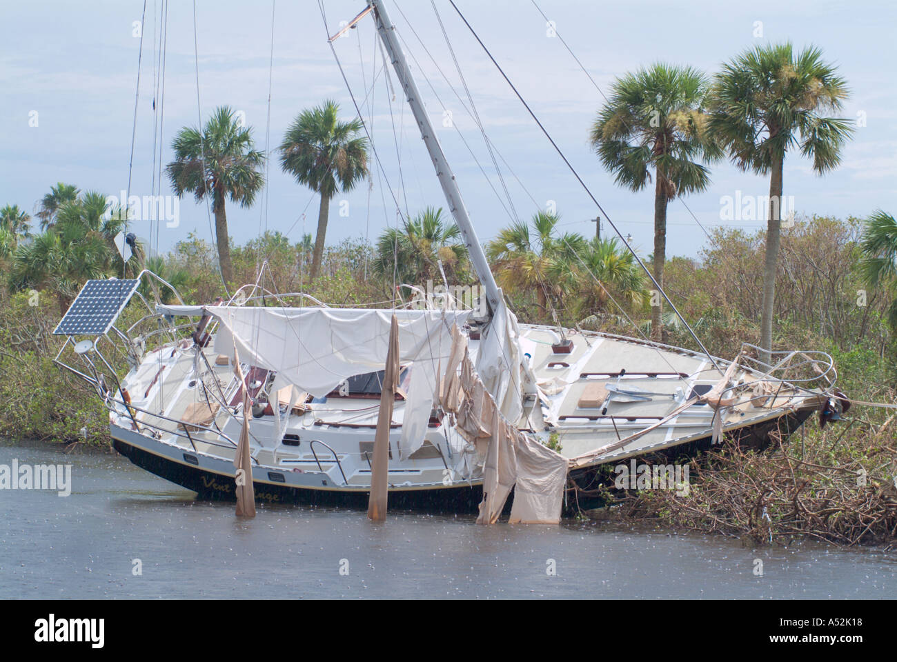 Hurricane Frances Martin County Florida damage destruction Stock Photo ...