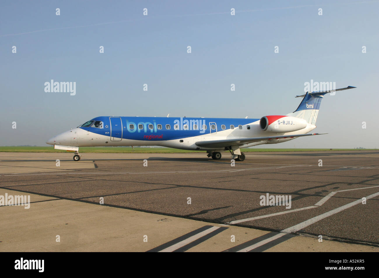 Embraer EMB 135 regional jet commuter aircraft Stock Photo - Alamy