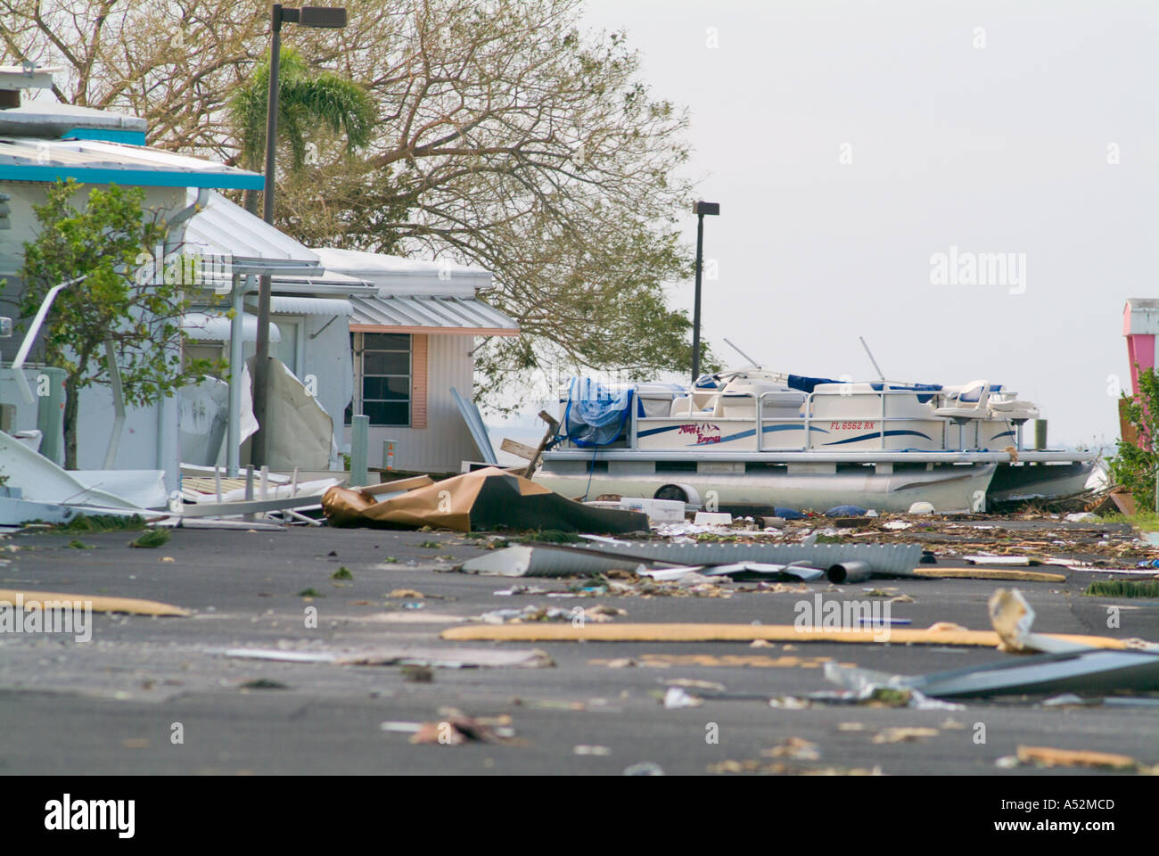 Hurricane Frances Saint Lucie County Florida damage Stock Photo - Alamy
