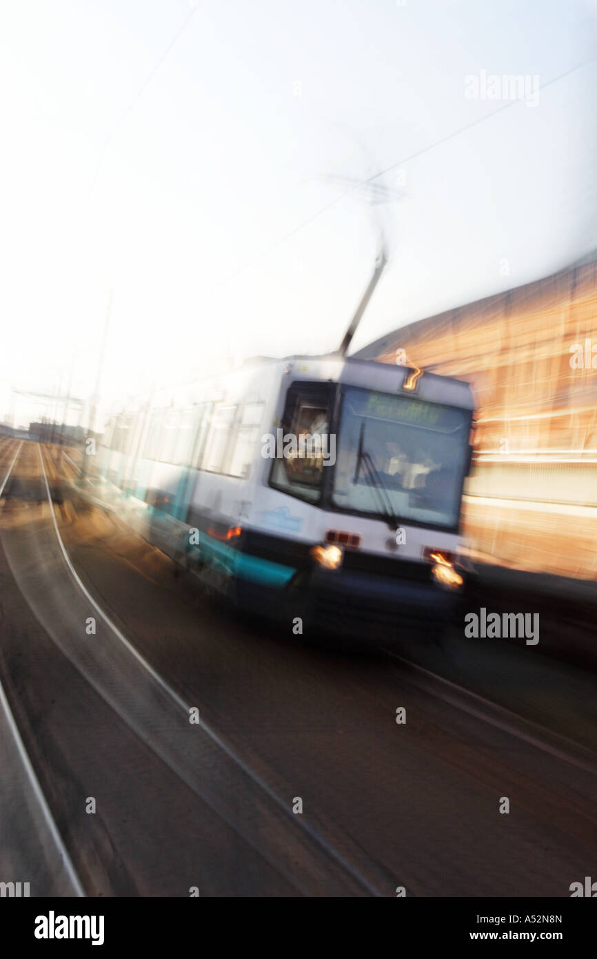 Fast manchester tram hi-res stock photography and images - Alamy